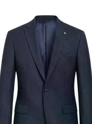 ETIEM TEXTIL S.L. Notched-lapel Single-breasted Suit - Blue
