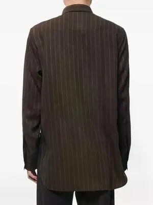 OMAR AFRIDI Ives Striped Long-sleeve Shirt