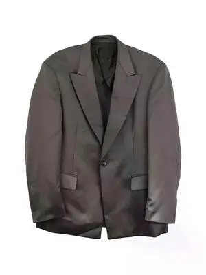 OMAR AFRIDI Peak-lapels Single-breasted Jacket - Grey
