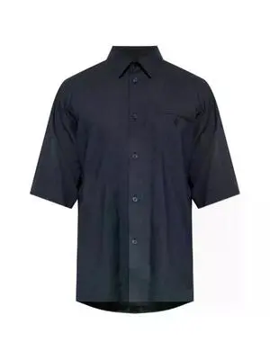 Issey Miyake Chest-pocket Short-sleeve Shirt - Blue