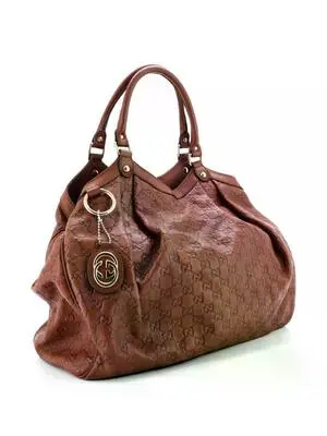 Gucci Sukey Ssima Leather Large Tote Bag