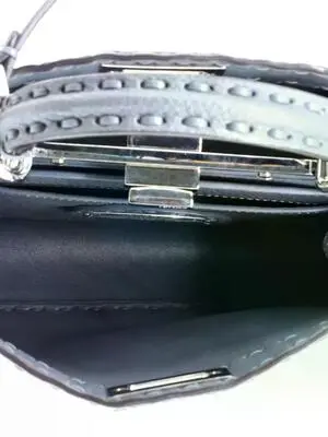 Fendi Selleria Peekaboo Iseeu Leather Small Satchel
