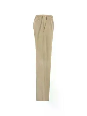 Antonelli Firenze Suede Wide-leg Trousers