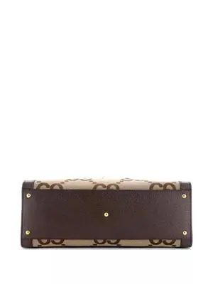 Gucci Diana Jumbo Gg Canvas Medium Tote Bag With Bamboo Handle