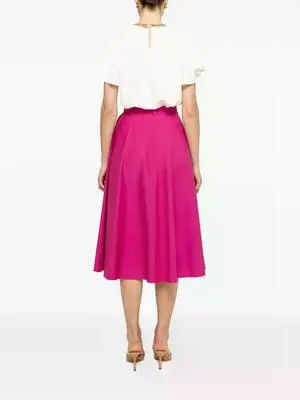 NISSA High-waisted Cotton Midi Skirt