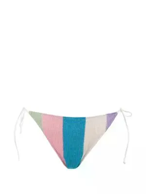 MC2 SAINT BARTH Marielle Striped Bikini Bottoms - Blue
