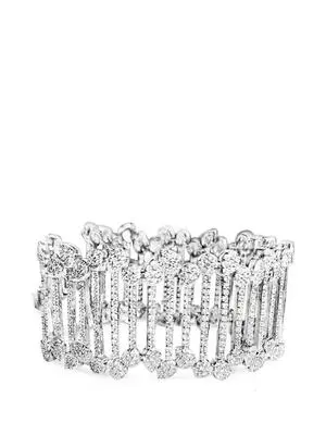 HZMER JEWELLERY Crystal-embellished Bar-link Bracelet
