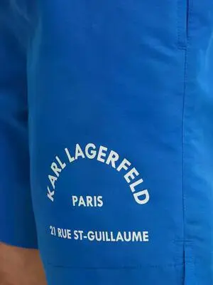 Karl Lagerfeld Logo-print Drawstring Swim Shorts