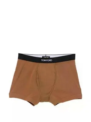 TOM FORD Logo-patched Boxer Briefs - Brown