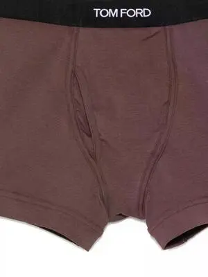 TOM FORD Logo-waistband Boxer Briefs - Brown