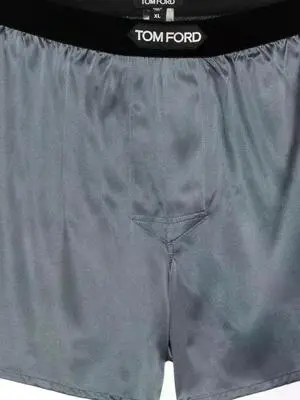 TOM FORD Logo-patched Boxer - Grey