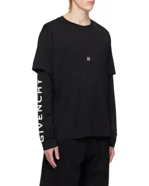 Givenchy 4g Embroidered Long-sleeved T-shirt