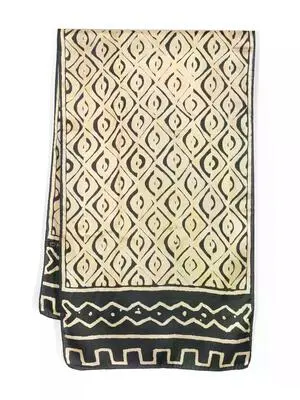 Etro Geomatric-pattern Silk Scarf - Neutrals