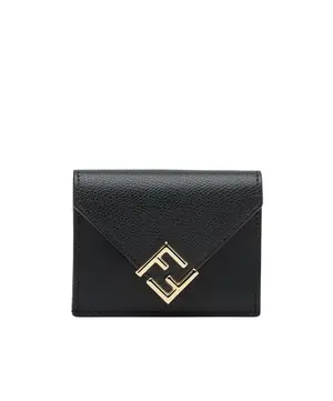 Fendi Ff Plaque Padlock Wallet