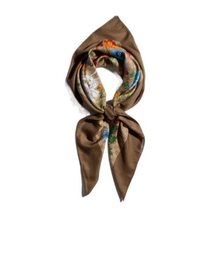 Gucci Printed Gg Wool Silk Shawl - Multicolor