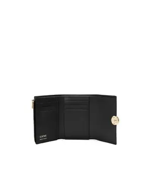 Loewe Pebble Small Vertical Wallet In Shiny Nappa Calfskin