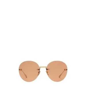 Gucci Round Frame Logo Pendant Sunglasses