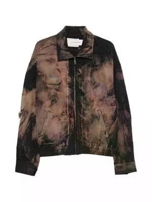 FENG CHEN WANG Tie-dye Distressed Jacket