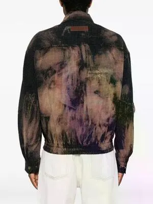 FENG CHEN WANG Tie-dye Distressed Jacket