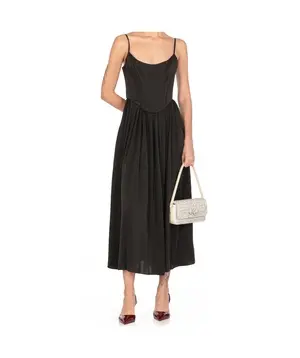 Zimmermann Pleated Flared Slip Dress