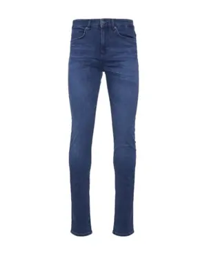 Hugo Boss Boss High Waist Straight-leg Jeans - Blue