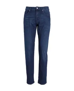 Hugo Boss Mid-rise Slim-fit Jeans - Blue