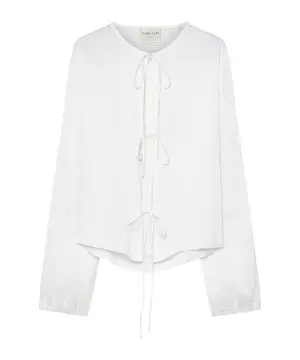 FORTE_FORTE Long Sleeve Shirt - White
