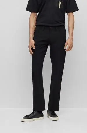Hugo Boss Mid-rise Tapered-leg Trousers