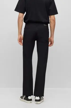 Hugo Boss Mid-rise Tapered-leg Trousers