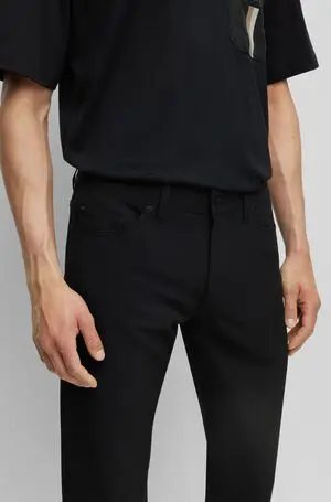 Hugo Boss Mid-rise Tapered-leg Trousers