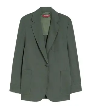 Max Mara Long-sleeved Suit Jacket - Khaki