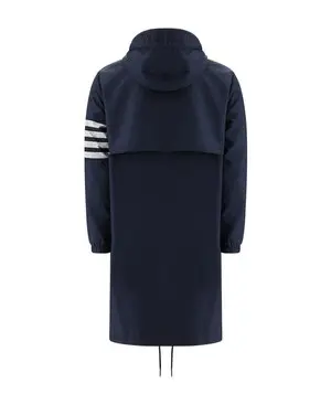 Thom Browne 4-bar Long Hooded Parka
