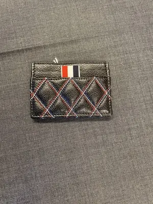 Thom Browne Quilted-effect Cardholder