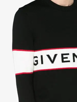 Givenchy Logo Intarsia Knitted Jumper