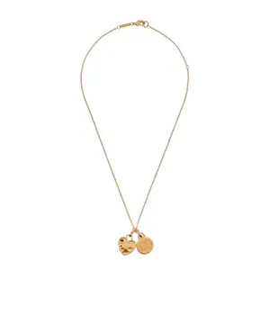 Dolce & Gabbana Logo Pendant Necklace - Yellow