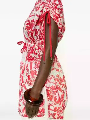 Gucci Floral Drawstring Dress