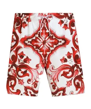 Dolce & Gabbana Dolce Gabbana Majolica-printed Medium Boxer Shorts