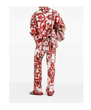Dolce & Gabbana Majolica-print Vanity Twill Shirt