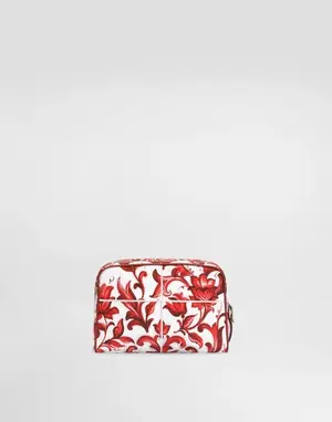 Dolce & Gabbana Majolica-print Poplin Handbag - Red