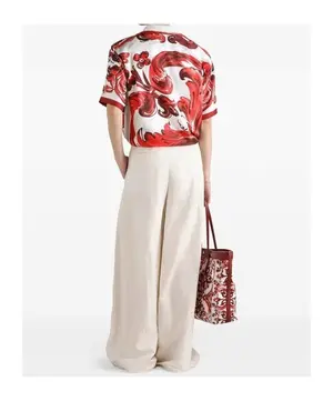 Dolce & Gabbana Dolce Gabbana Majolica-printed Twill Hawaii Shirt - Brown