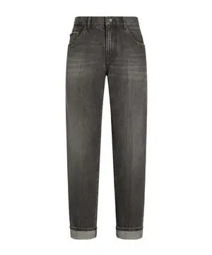 Dolce & Gabbana Denim Trousers - Black