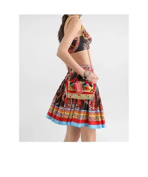 Dolce & Gabbana Mini My Sicily Handbag In Raffia