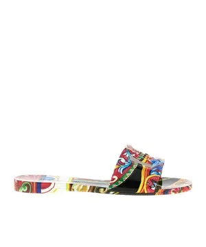 Dolce & Gabbana Embellished Slip-on Sandals - Multicolor