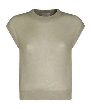 Brunello Cucinelli Knitted Top - Nude