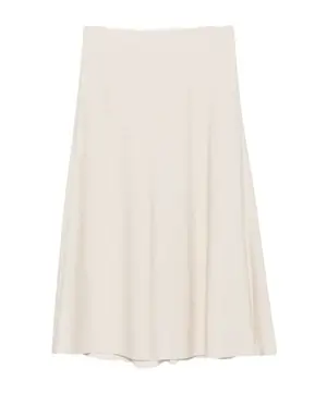 Brunello Cucinelli A-line Midi Skirt - White