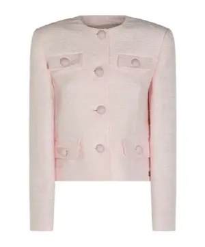 Valentino Garavani Crinkle Cotton Tweed Jacket