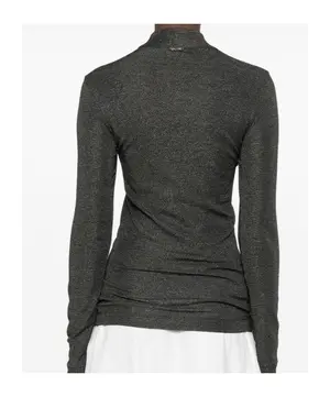 Brunello Cucinelli High Neck Metallic-effect Sweater