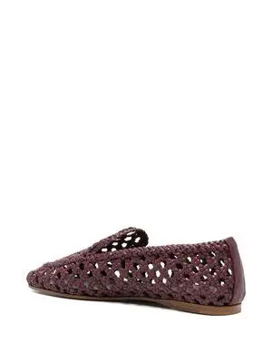 FORTE_FORTE Woven Openwork Loafers