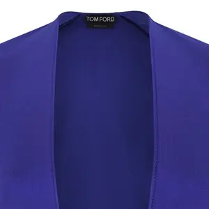 TOM FORD Plunging Neckline Front Slit Maxi Dress