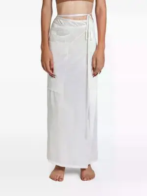 ROT Silk Pareo Skirt - Neutrals